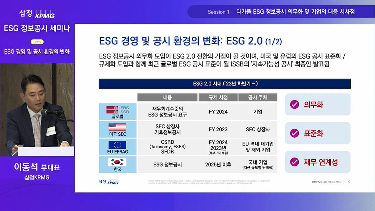 ISSB ESG 공시기준 공개, 삼정KPMG가 제시한 국내 기업이 준비해야 할 과제는? | 그리니엄