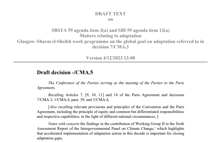 글로벌적응목표 수립 위한 GGA 작업반 파행 거듭 | 그리니엄